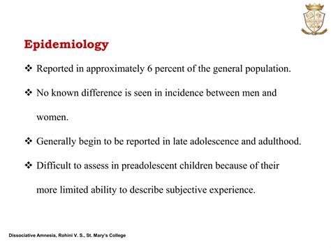 Psychology Dissociative Amnesia Pptx