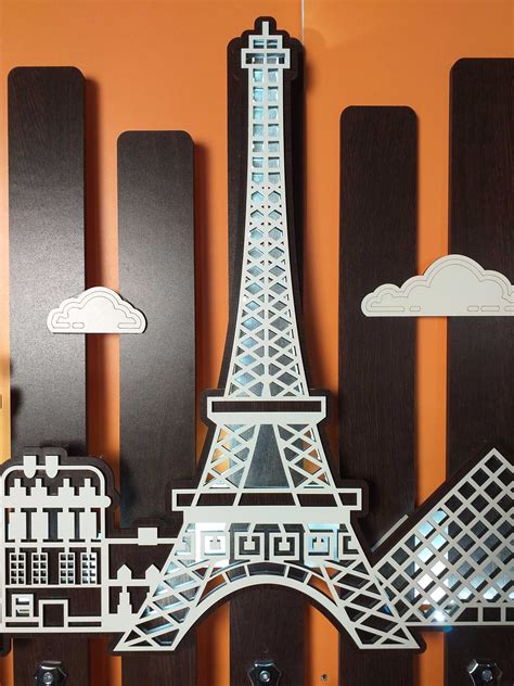 Дизайнерська вішалка з підсвіткою у стилі Париж Вешалка в прихожую 2 590 грн Меблі для