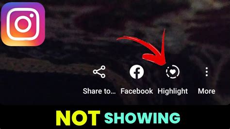 Fix Story Highlight Option Not Showing On Instagram Highlight Option