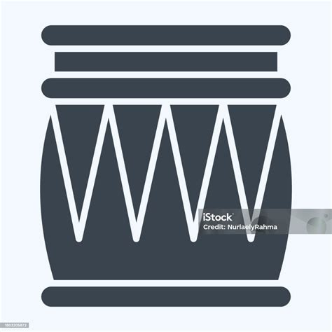 아이콘 타블라 인도 상징과 관련이 있습니다 글리프 스타일 심플한 디자인 편집 가능 간단한 일러스트레이션 낙서 드로잉에 대한 스톡 벡터 아트 및 기타 이미지 Istock