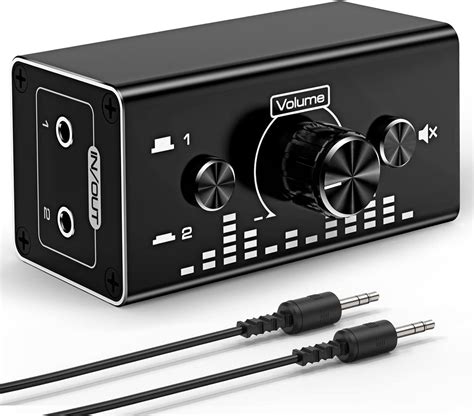 35mm Audio Switchtendak 2 Port Audio Splitter Switcher2 Input 1