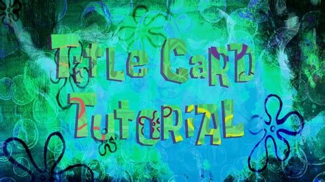 Spongebob Title Card Tutorial Vectornator Youtube