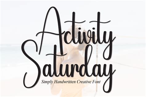 Activity Saturday Font Scratchones Creative Fontspace