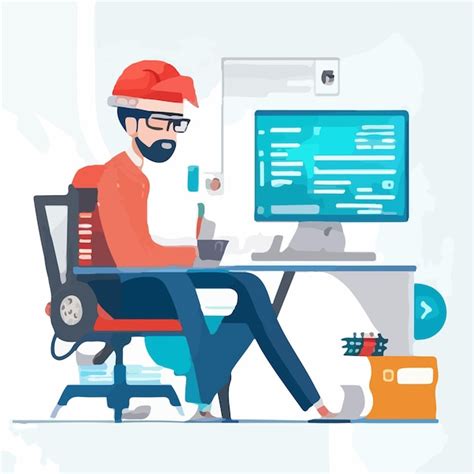 Premium Vector | Web development vectors and illustrations developer working on computer