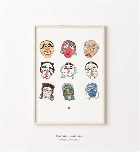 Korean Wall Decor Prints Korean Wall Art Korean Art Print Etsy Artofit