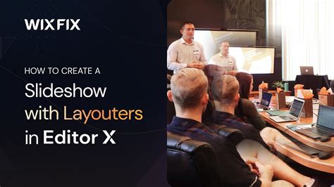 create a slideshow in editor x with layouters wix fix youtube