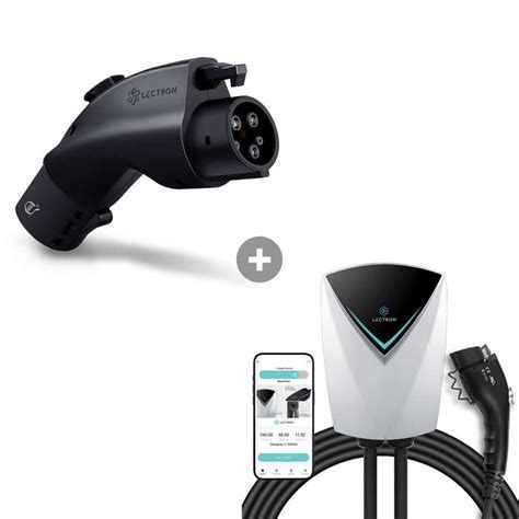 Lectron Tesla To J1772 Adapter 48a Black Level 2 J1772 V Box Pro — Lectron Ev