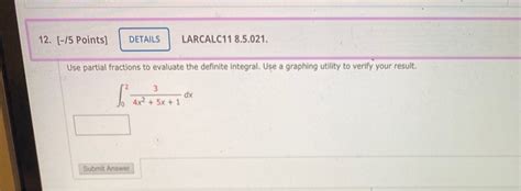 Solved 12 15 Points Details Larcalc11 85021 Use