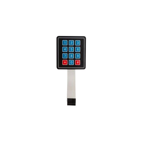 teclado de membrana matricial 3 x 4 para arduino