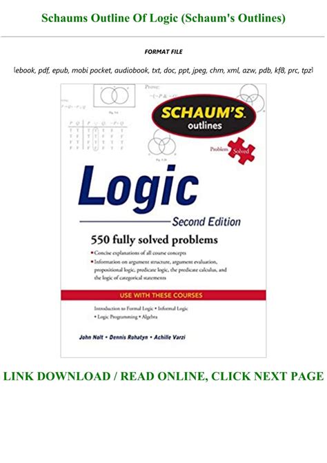 Schaumsoutlineoflogicschaumsoutlines