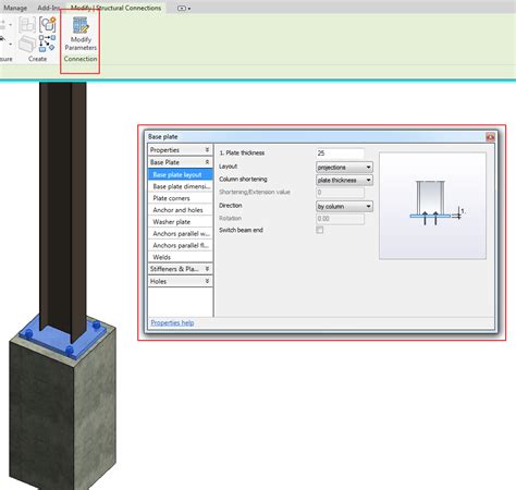 revit api access to structural connection parameters developers dynamo