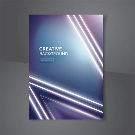 추상적으로 반짝이는 현대적인 네온 광선은 화려한 보라색 파란색 배경을 혼합합니다 프리미엄 벡터