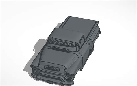 3d Design 1956 Gmc Truck Body For Team Associated 1 28 Scale Rc Truck Tinkercad