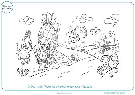 Dibujos Para Colorear E Imprimir Gratis De Bob Esponja