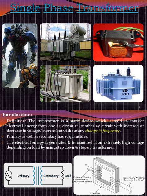 Single Phase Transformer Pdf Transformer Alternating Current
