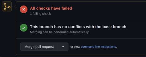 Git Github Actions Triggered On Pull Request Does Not Lock Merge Button If Fails Stack