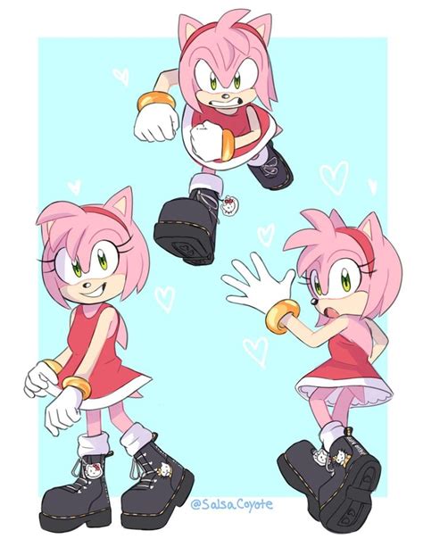 Boots Amy By Salsacoyote On Deviantart Amy Rose Sonic Fan Art Sonic