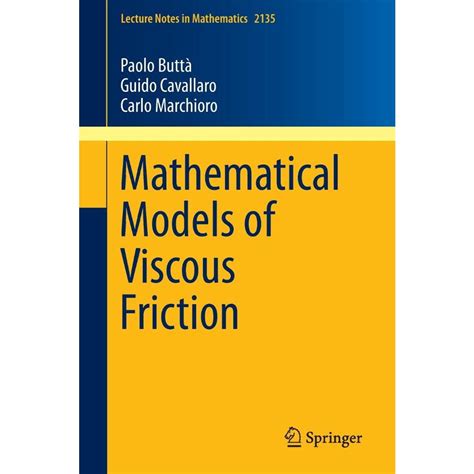 Mathematical Models Of Viscous Friction No Shoptime