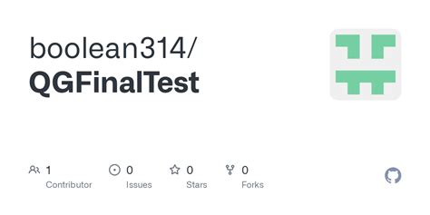 github boolean314 qgfinaltest