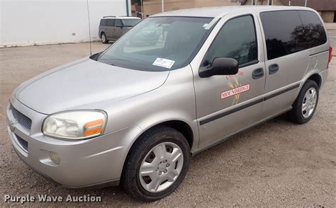 2008 Chevrolet Uplander Van In Moundridge Ks Item Dq4929 Sold Purple Wave
