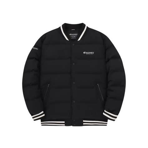 디스커버리 익스페디션 프리미엄 바시티 다운 미디엄 라이트웨이트 패딩 블랙 Discovery Expedition Kream