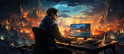 premium ai image software development concept coding programmer