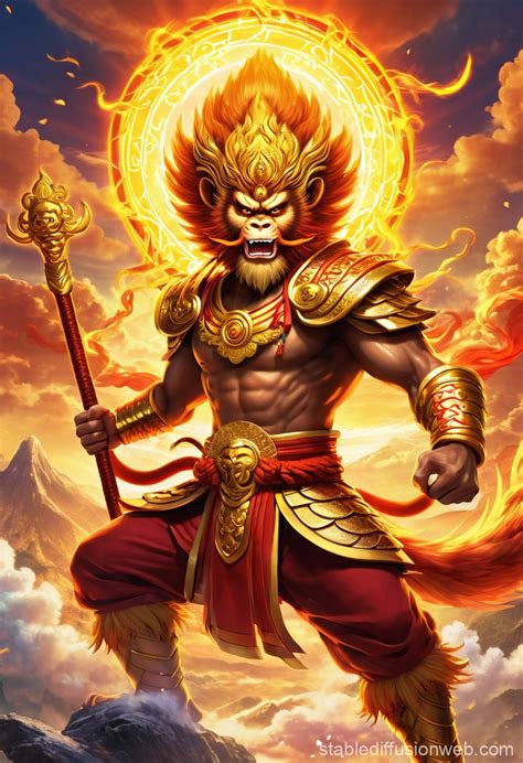 Sun Wukong The Divine Monkey King Stable Diffusion Online