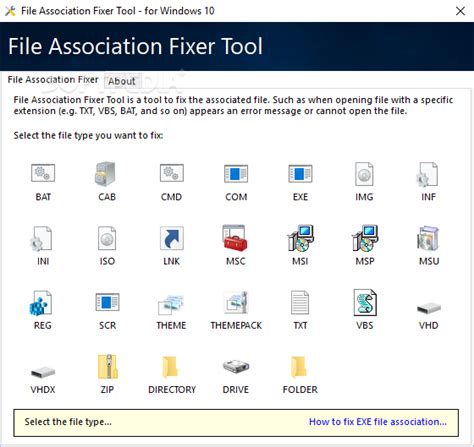 Download File Association Fixer Tool 1 0