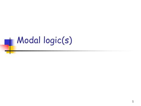 PPT Modal Logic S PowerPoint Presentation Free Download ID