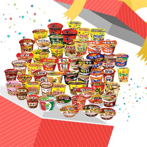 [에이치에스몰] 컵라면박스 농심 육개장사발면 컵라면 박스 25종류 티몬