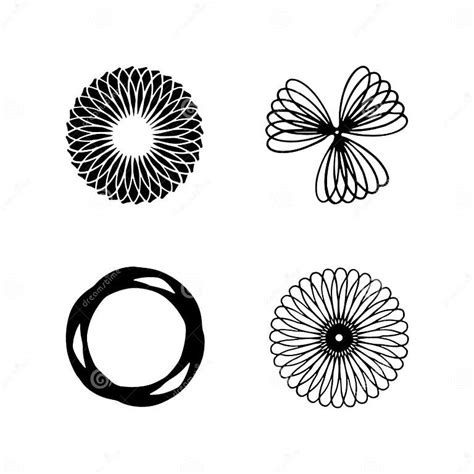 Set Of Different Linear Wireframe Form Inspired By Brutalism Collection Of Strange Wireframes