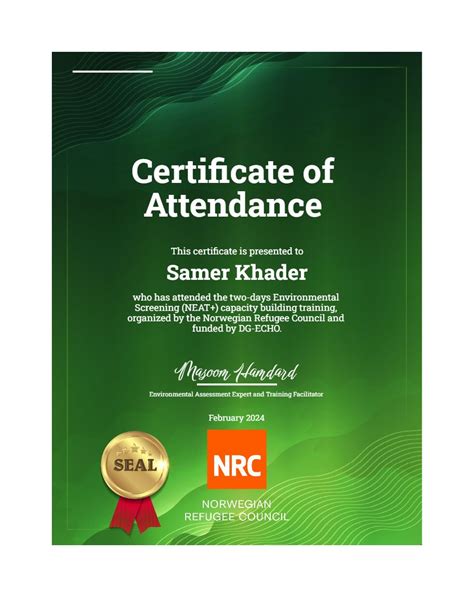 Samer Khader On Linkedin New Achievement Neat Training