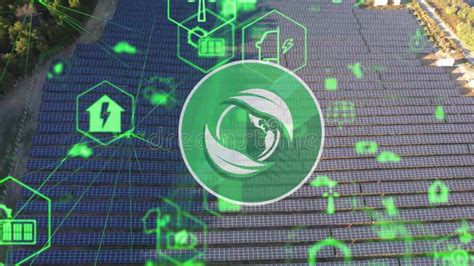 Solar Power Plant And Technology Concept Renewable Energy Smart Grid