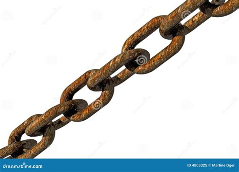 Rust Chain In Diagonal Stock Illustration Illustration Of Industry