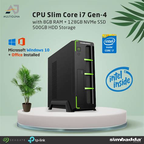 Jual Cpu Pc Slim Intel Core I Gen Ram Gb Ssd Rakitan Office Shopee Indonesia