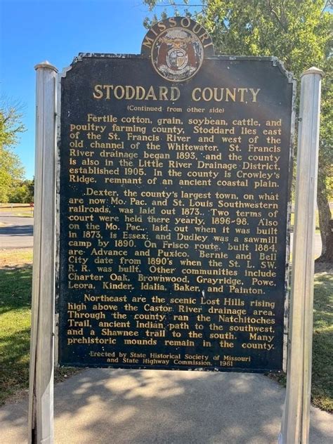 Stoddard County Historical Marker