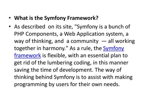 PPT What Is Symfony Framework And Its Usefull Features PowerPoint Presentation ID