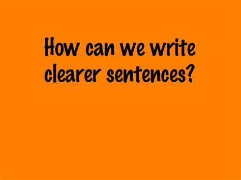 Clear Writing Ppt
