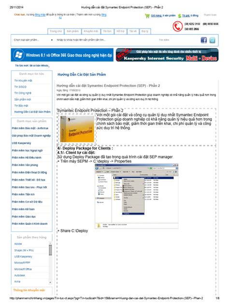 02 Hướng Dẫn Cài đặt Symantec Endpoint Protection Sep Phần 2 Pdf