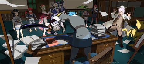 Akari Irida Rei Arezu Adaman And More Pokemon And More Drawn