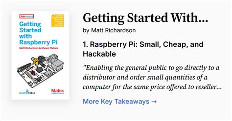 Getting Started With Raspberry Pi Summary Quotes Audio