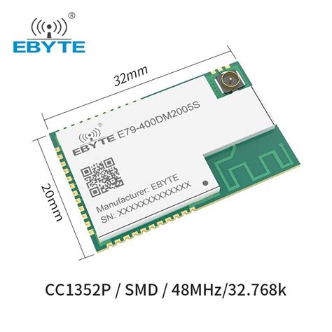 ebyte soc wireless rf 433mhz 20dbm dual band arm based antenna module
