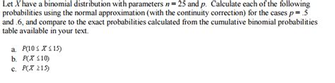 Solved Let X Have A Binomial Distribution With Parameters N Chegg