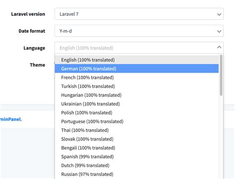 multi language projects quickadminpanel
