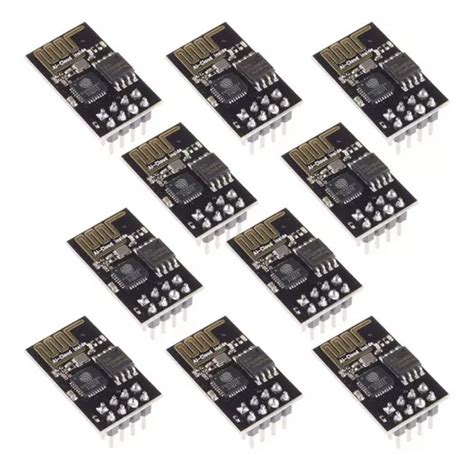 10 Peças De Esp 01 Módulo Transceptor Serial Wifi Esp8266 Frete Grátis