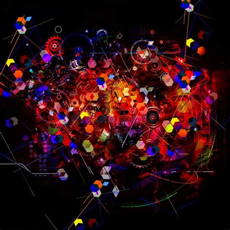 Abstract Technology Pattern Stock Illustration Illustration Of