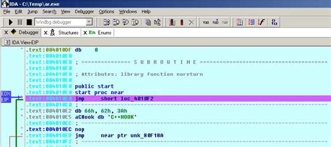 Debugging Windows Applications With Ida Windbg Plugin Hex Rays Docs