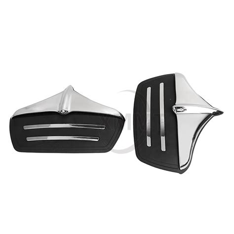 Harley Trike Accessories Chrome And Black Rear Fender Mud Flaps For
