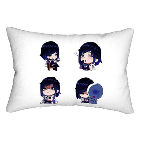 Yalan Chibi Pack Genshin Impact Yelan Lumbar Pillows Sold By