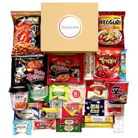 Dagaon Angry But Sweet Korean Snack Box 26 Count Spicy Korean Foods